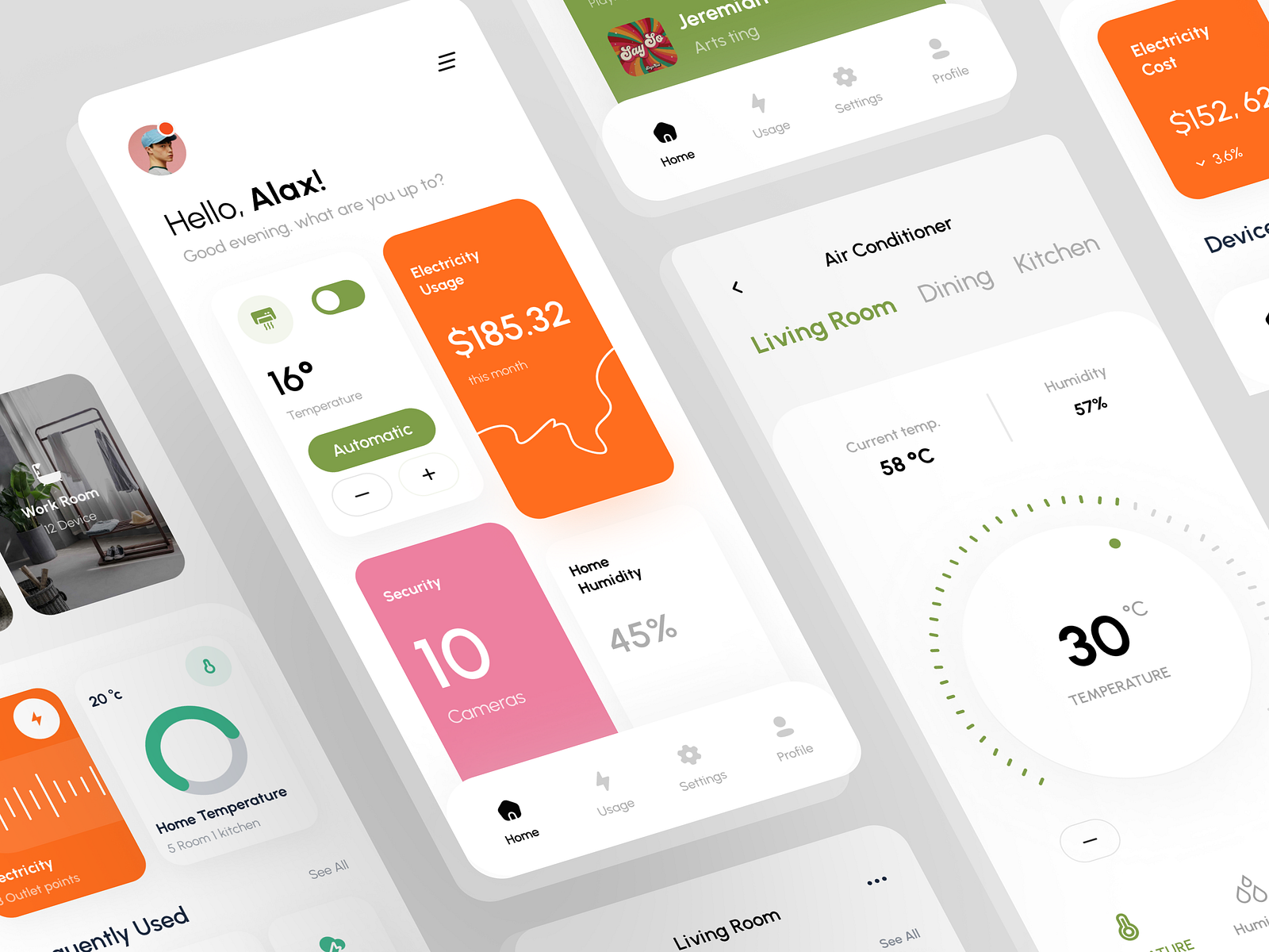 HomeHub-Smart Home App by Awe Mobile App for Awe Design Studio on Dribbble