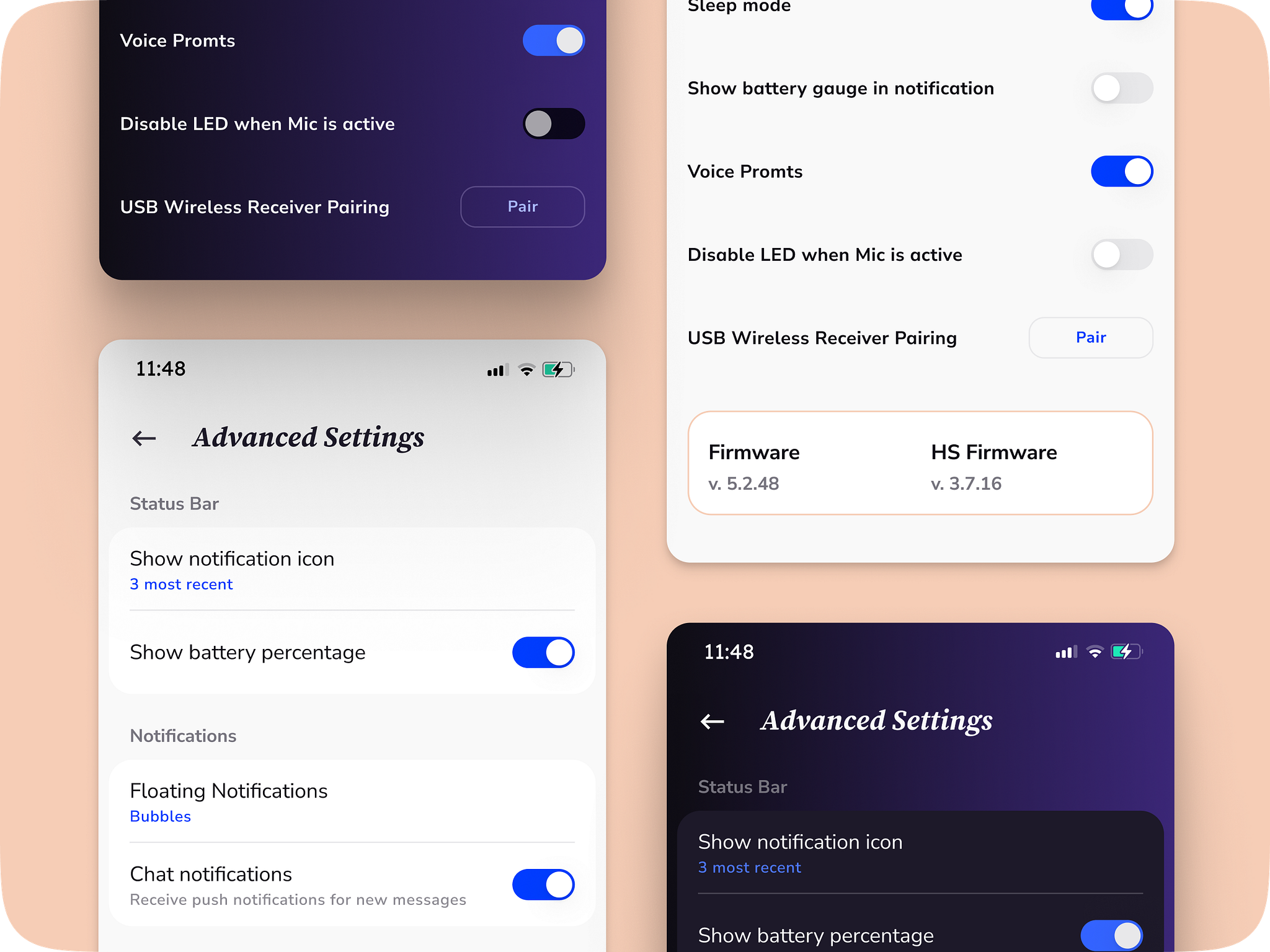 Design Inspiration: App Settings UI Guide with Templates by Roman ...