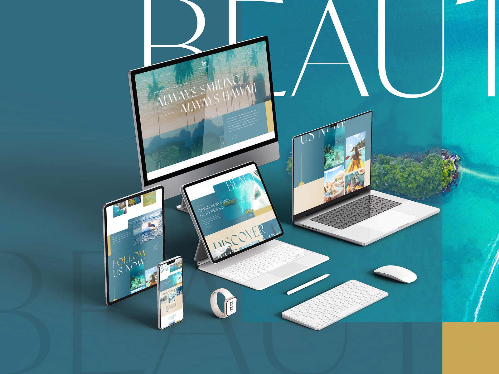 Island Dreams - Tour - Landing page by Dot Creative Market on Dribbble