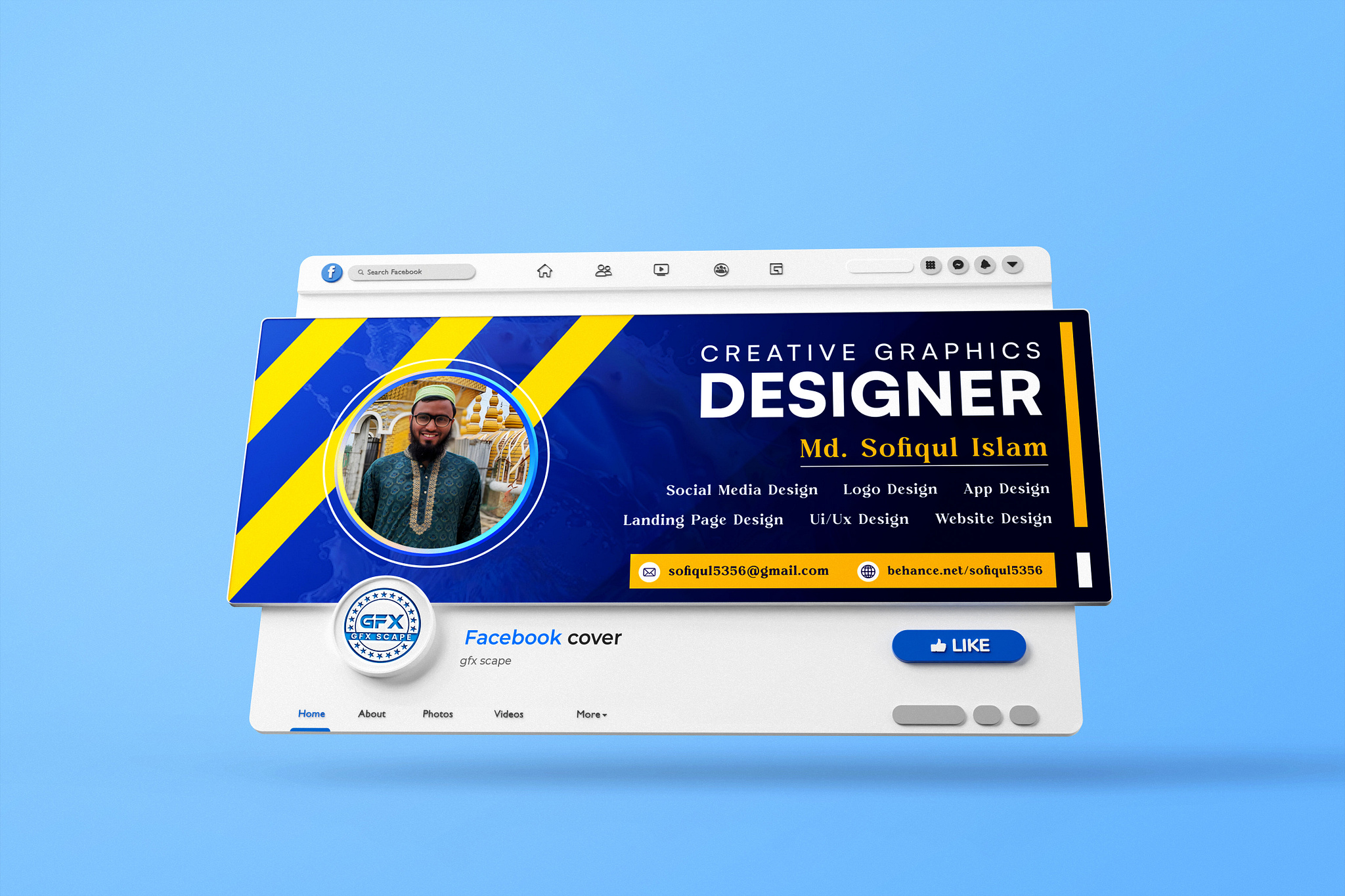 Facebook cover page design by Md Sofiqul Islam on Dribbble