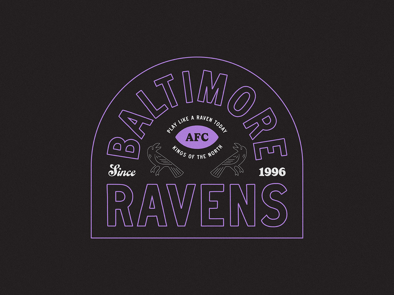 Ravens Badge by Forrest Williams ︎ on Dribbble