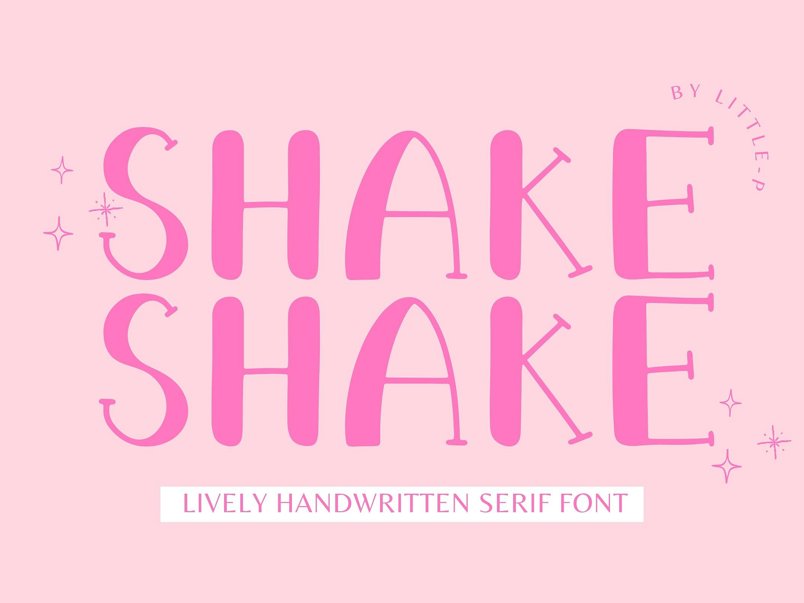 Shake Shake Font by Little_p studio on Dribbble
