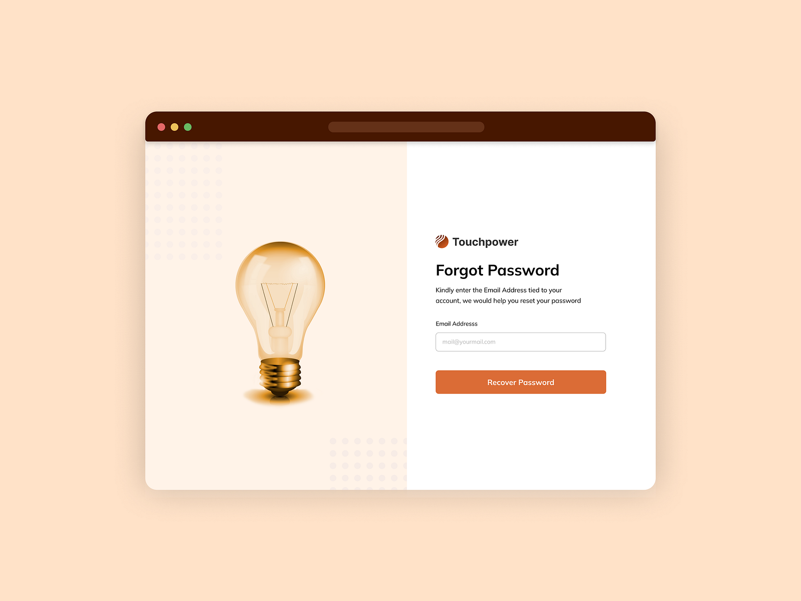 Forgot Password by Adenekan Peace on Dribbble