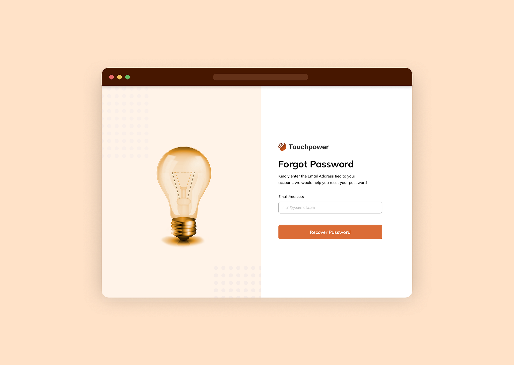 Forgot Password by Adenekan Peace on Dribbble