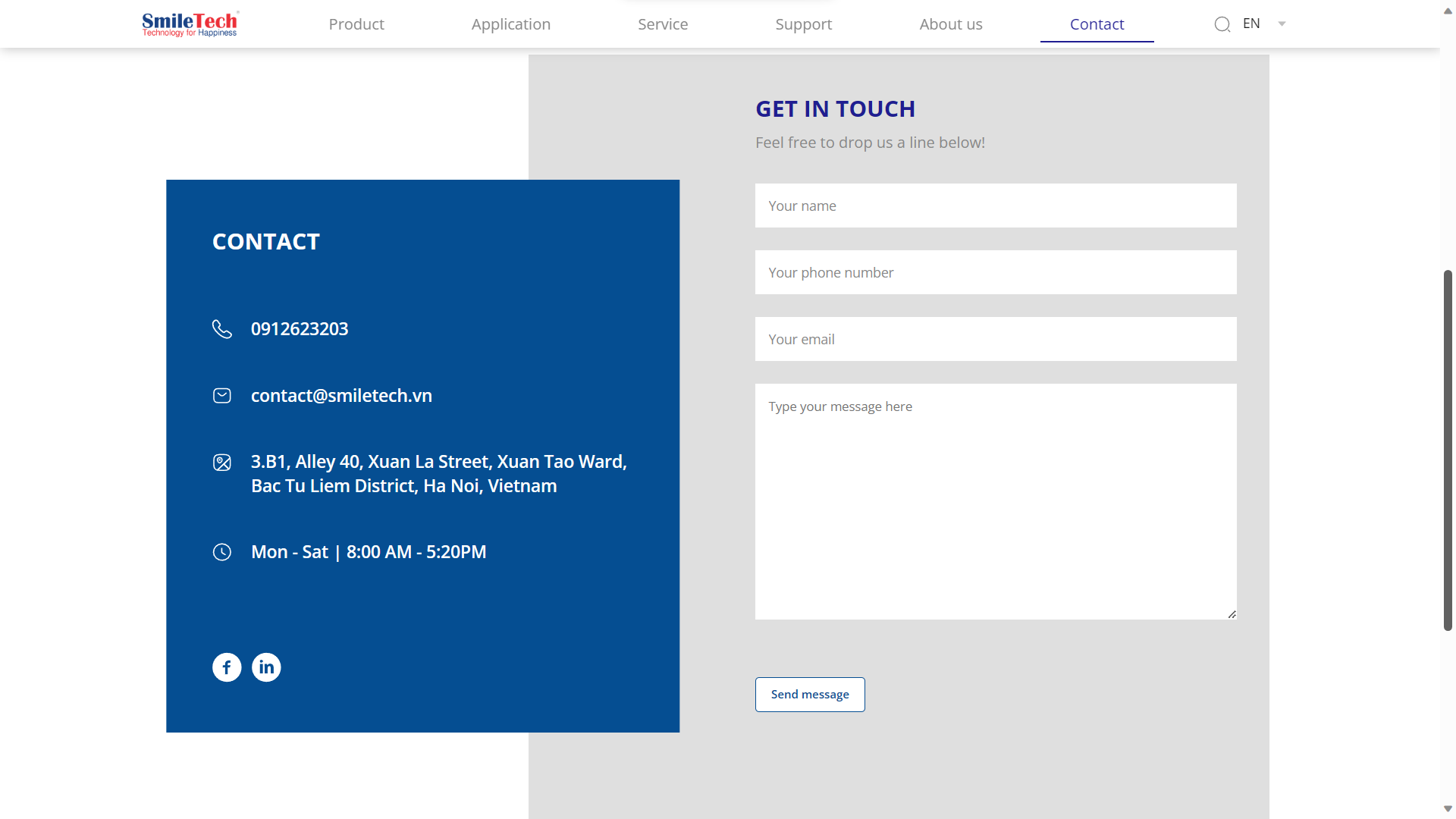 Redesign company's website - smiletech.vn by Cuonglk1412 on Dribbble