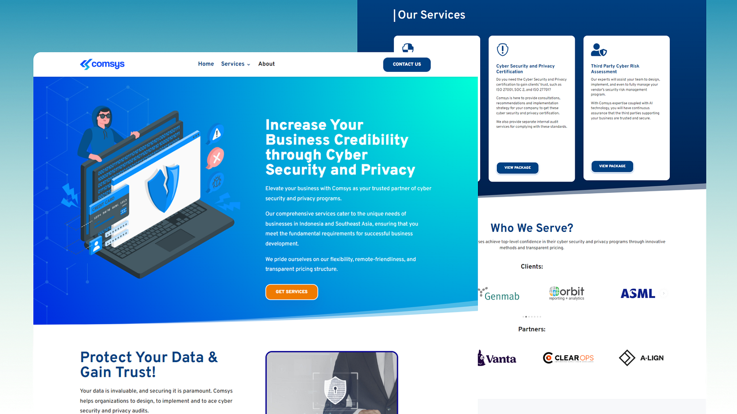 Cyber Security Website Design by Ahmad Fauzi on Dribbble