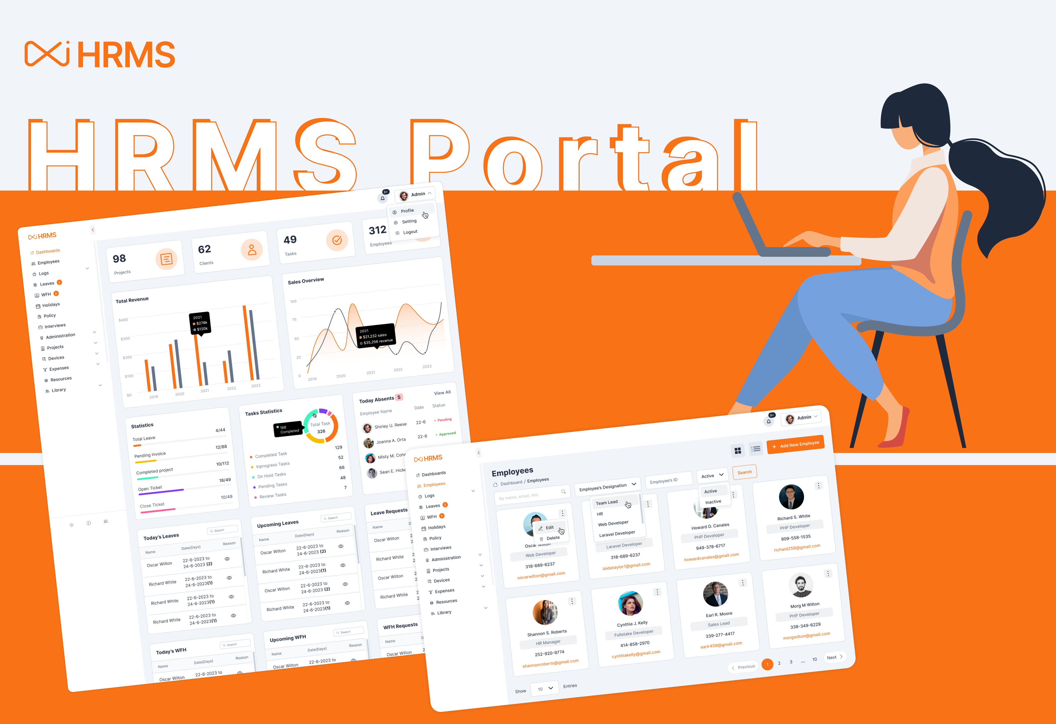 Browse thousands of Hrms Portal images for design inspiration | Dribbble