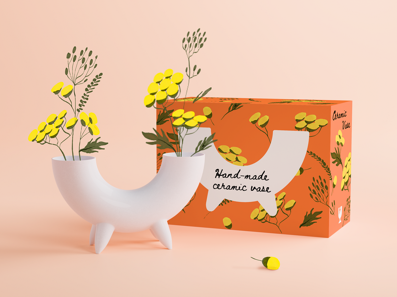 Handmade Vase Packaging Design by tubik.arts on Dribbble