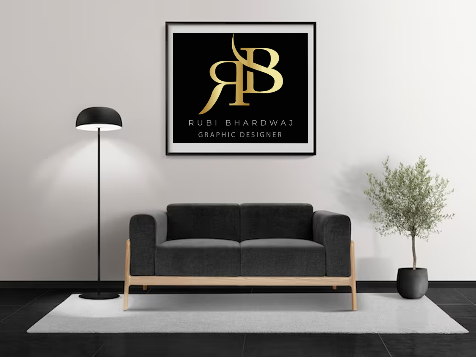 RB LOGO MOCKUP DESIGN by raveena on Dribbble