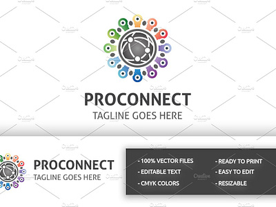 Proconnect Logo by Design_Planet on Dribbble