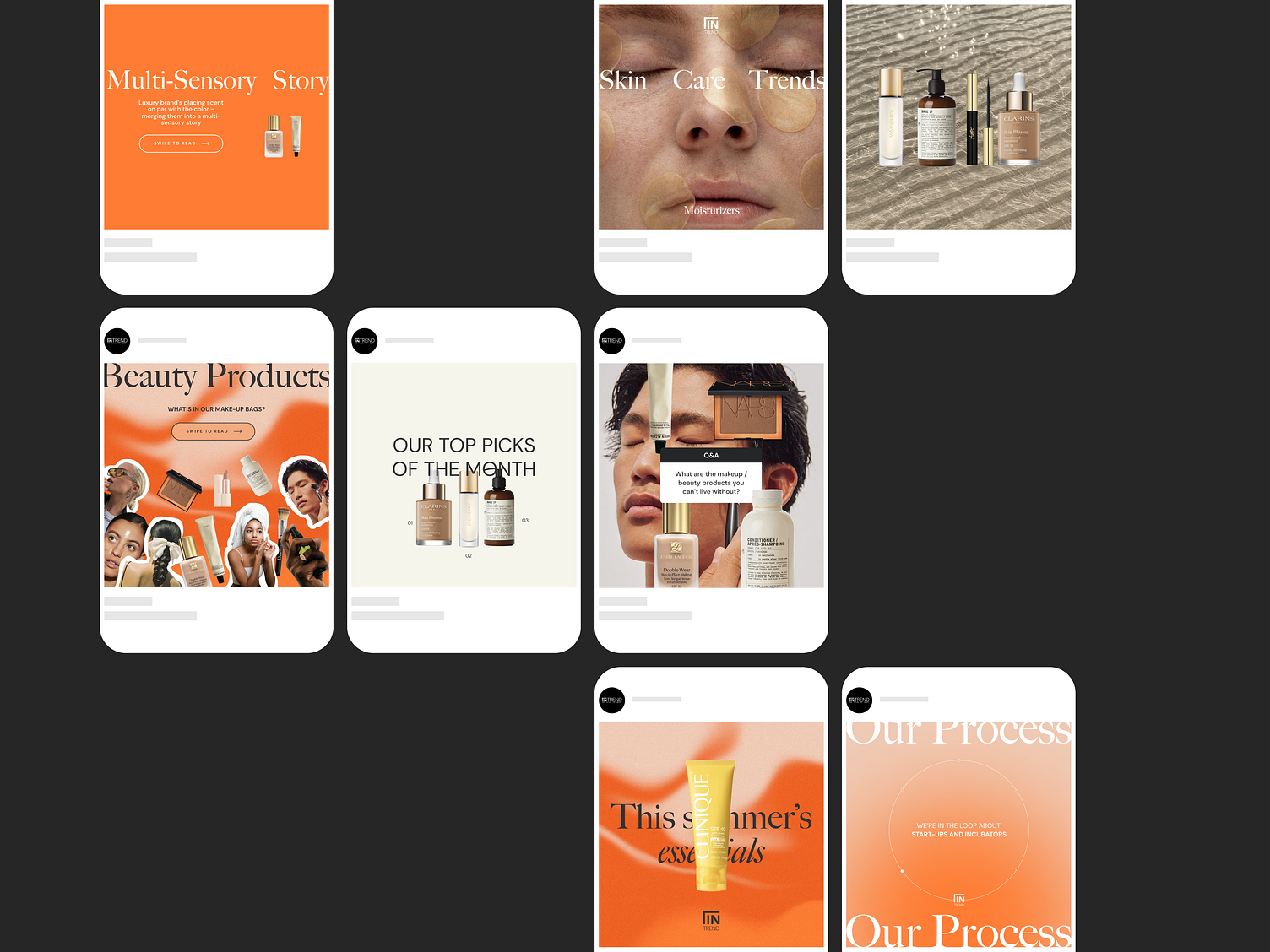 IN-TREND: SOCIAL MEDIA POSTS by Alice Chachka on Dribbble