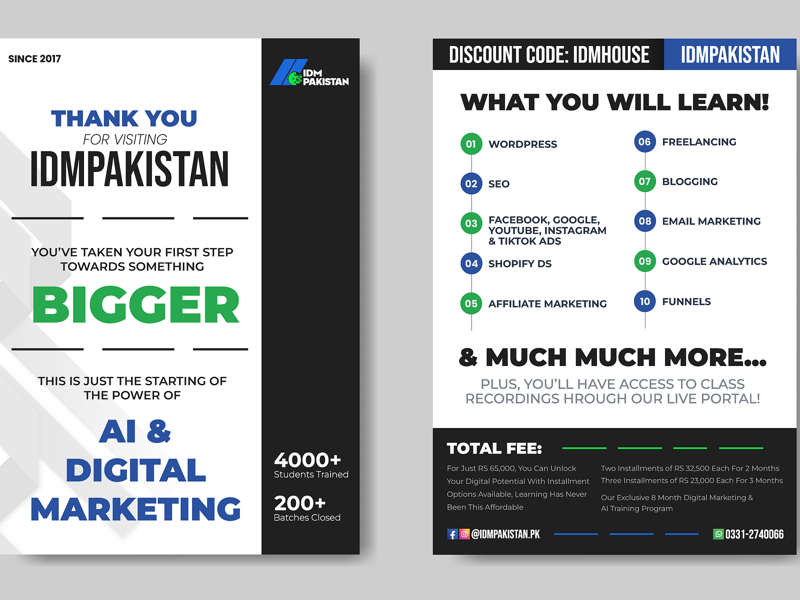 IDM Pakistan Flyer by Mustafa Ahmed on Dribbble