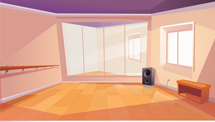 Cartoon Dance Studio Background by Cartoons.co on Dribbble