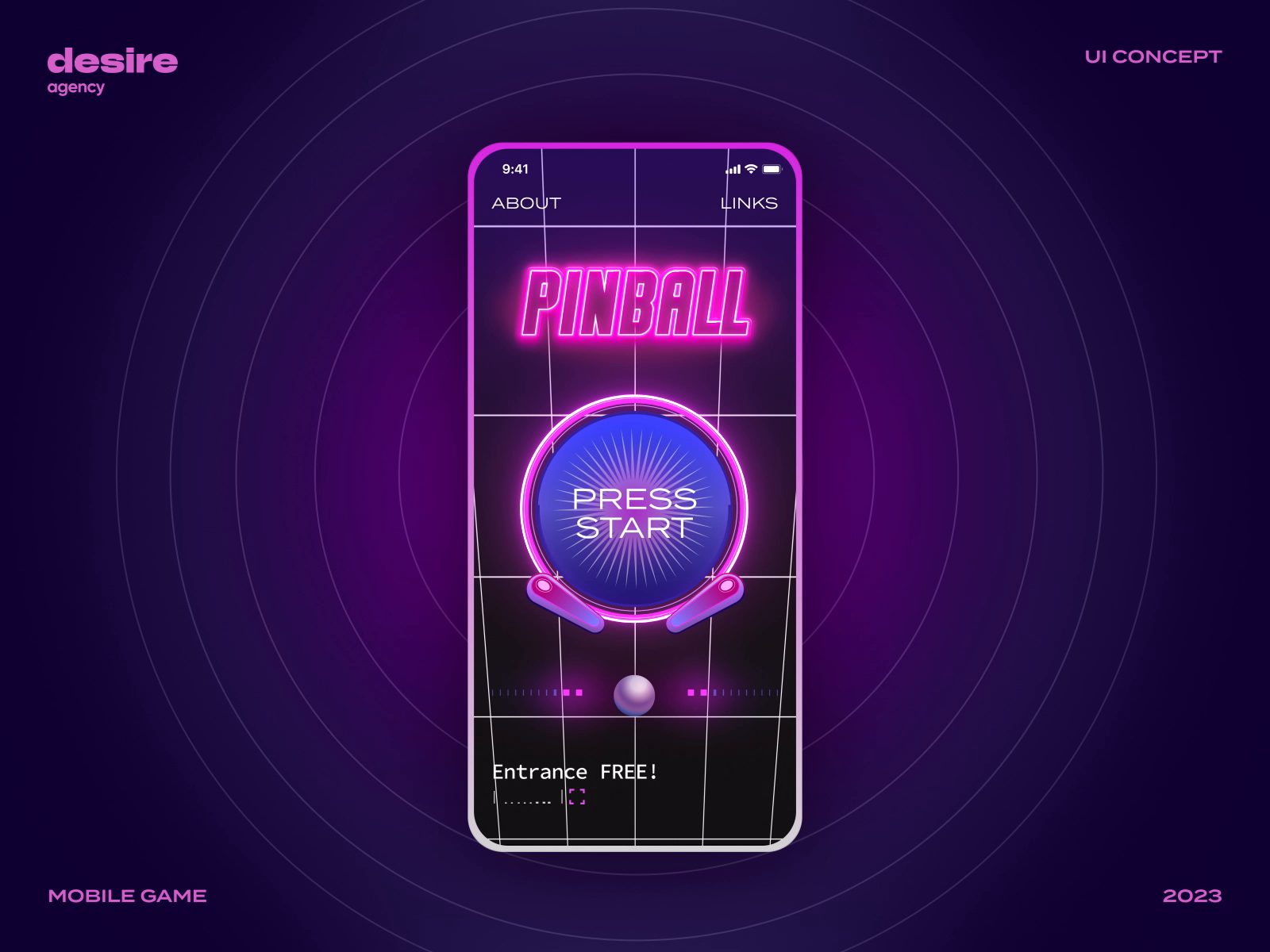 Pinball App by Desire Creative Agency on Dribbble