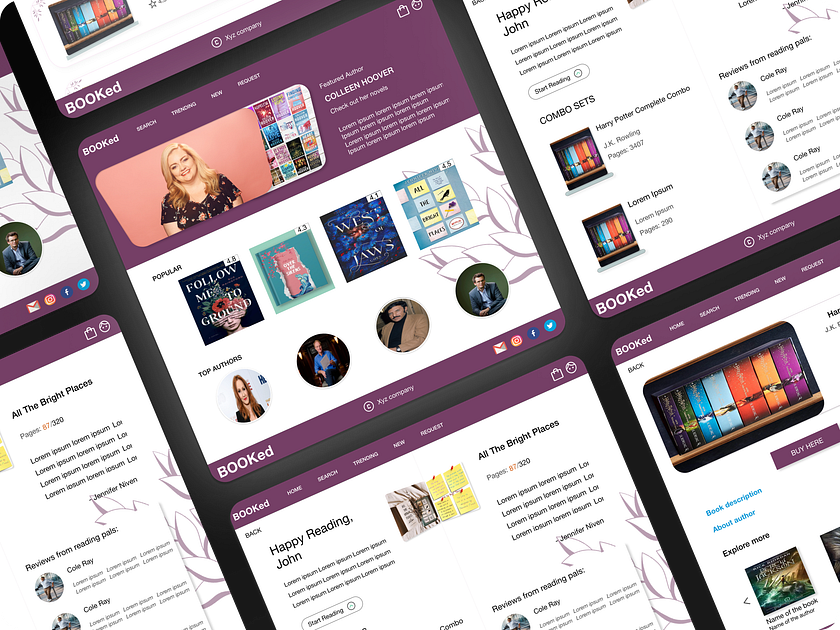 Library App designs, themes, templates and downloadable graphic ...