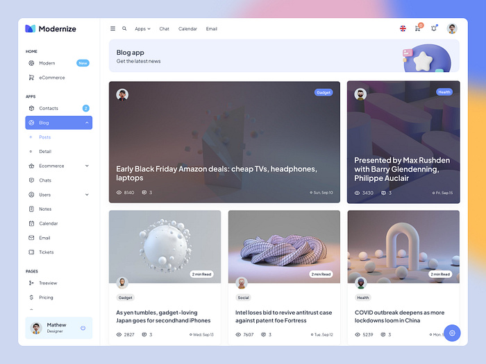 Browse thousands of Blog App images for design inspiration | Dribbble