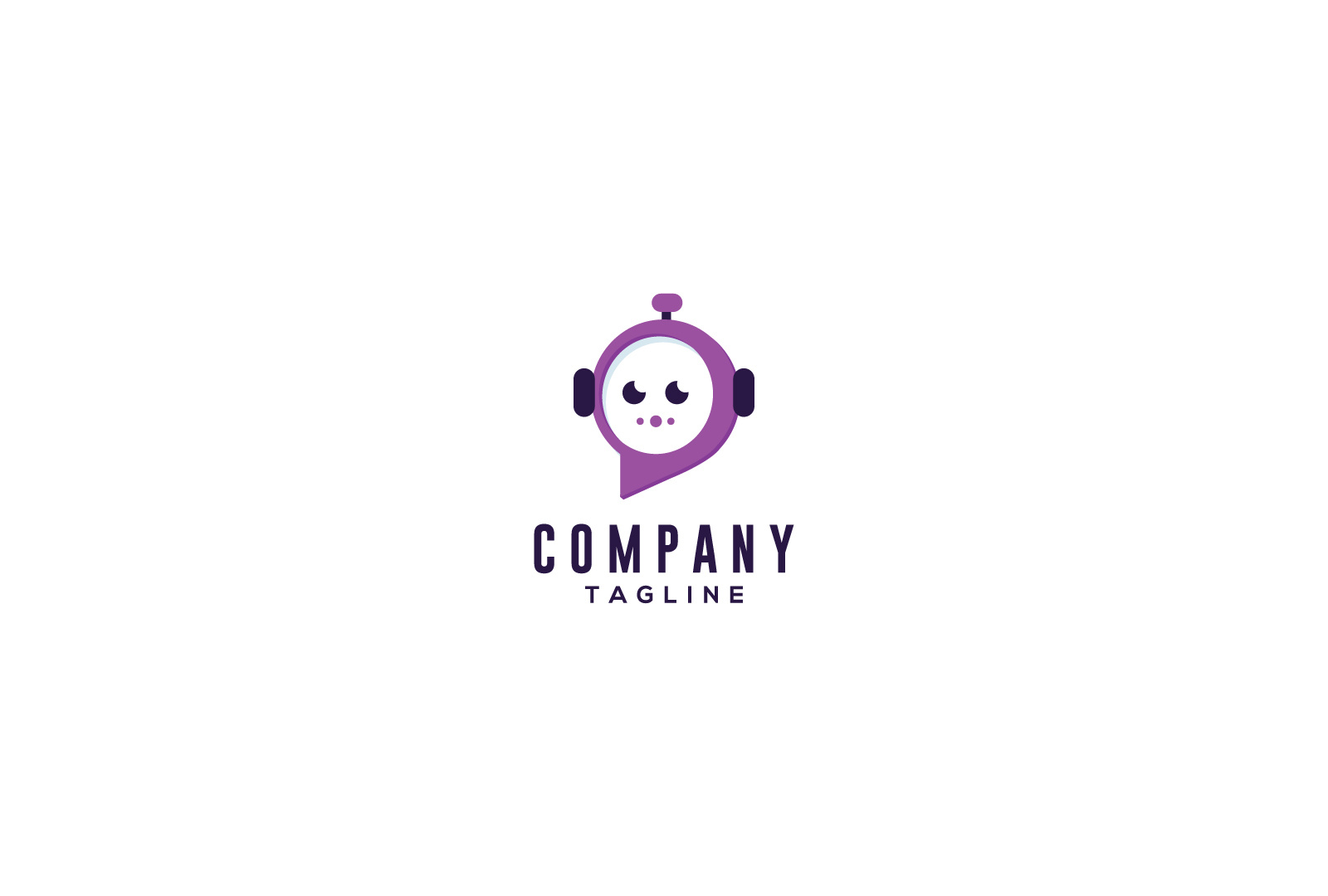 Modern Bot Mascot Logo designs, themes, templates and downloadable ...