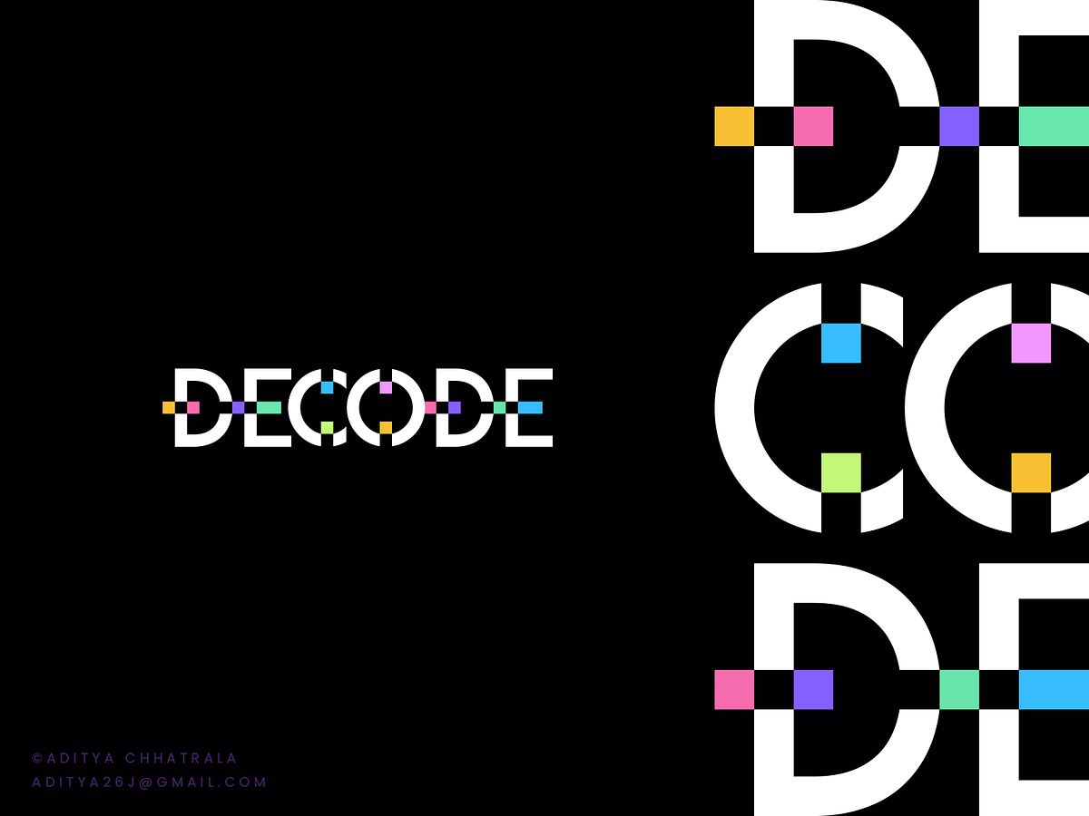 Decode logo - Ai based technology product development company by Aditya ...