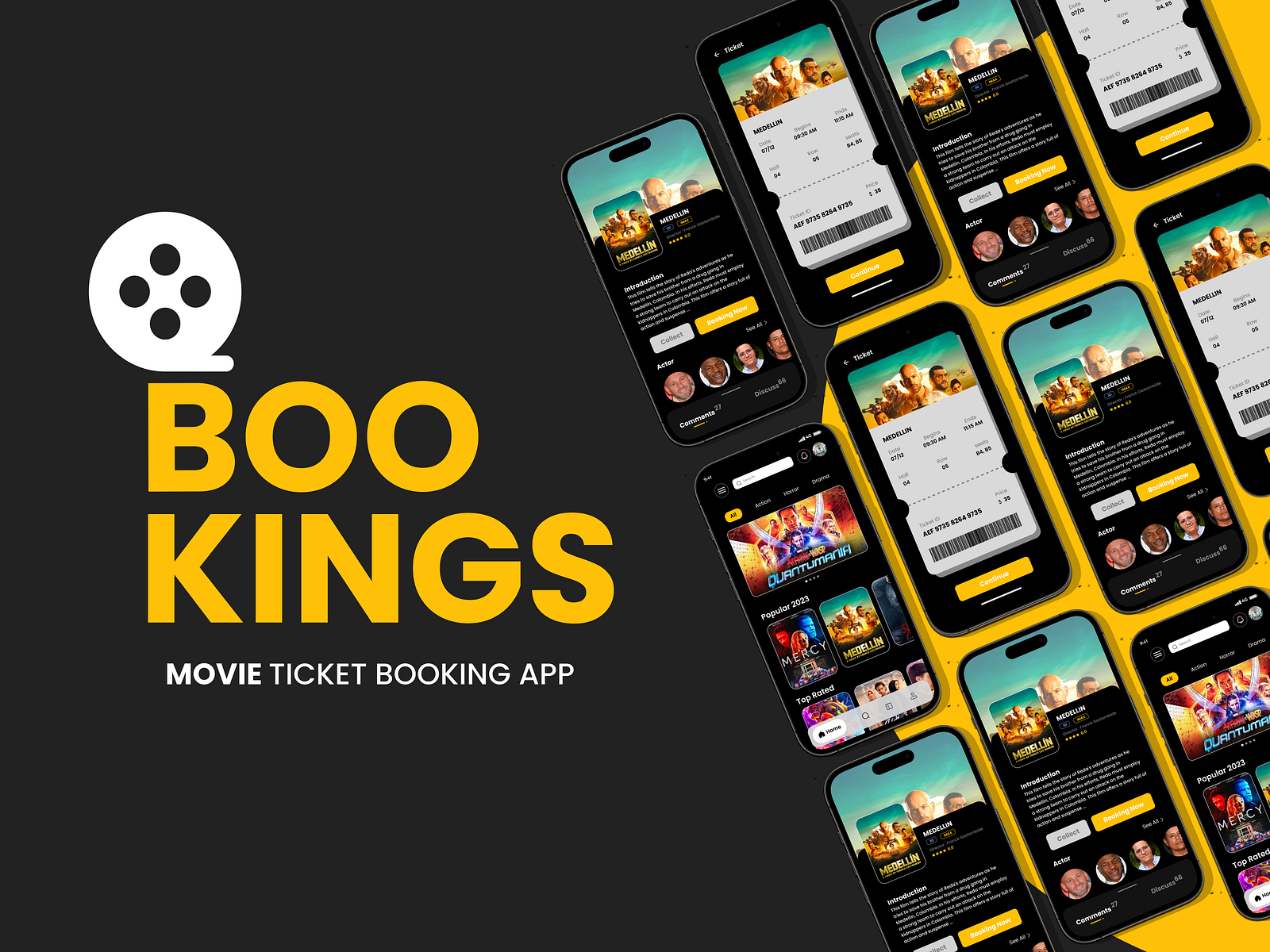 Bookings - Movie Ticket Booking APP by Brostito Antares on Dribbble