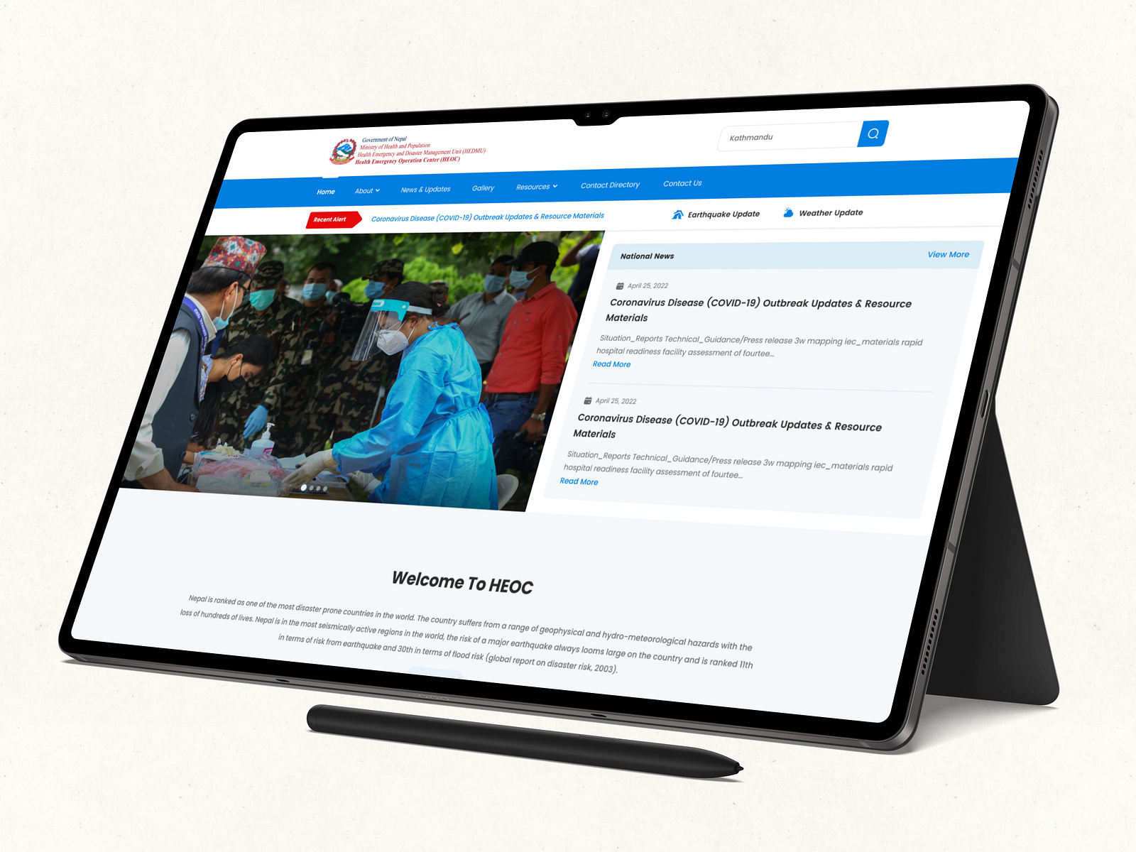 Health Emergency Operation Center (HEOC) by Shailesh Shahi on Dribbble