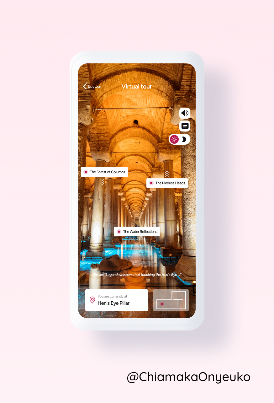 Day 24: Virtual reality interface for a tour app by Chiamaka Onyeuko on ...