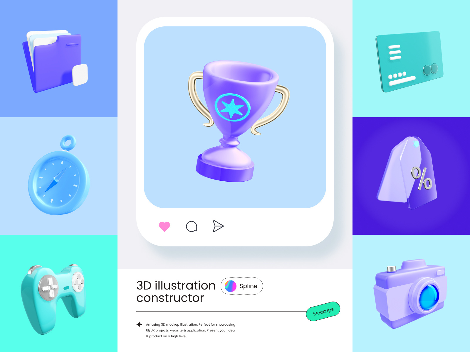 3D illustration icons by Duy Vu on Dribbble