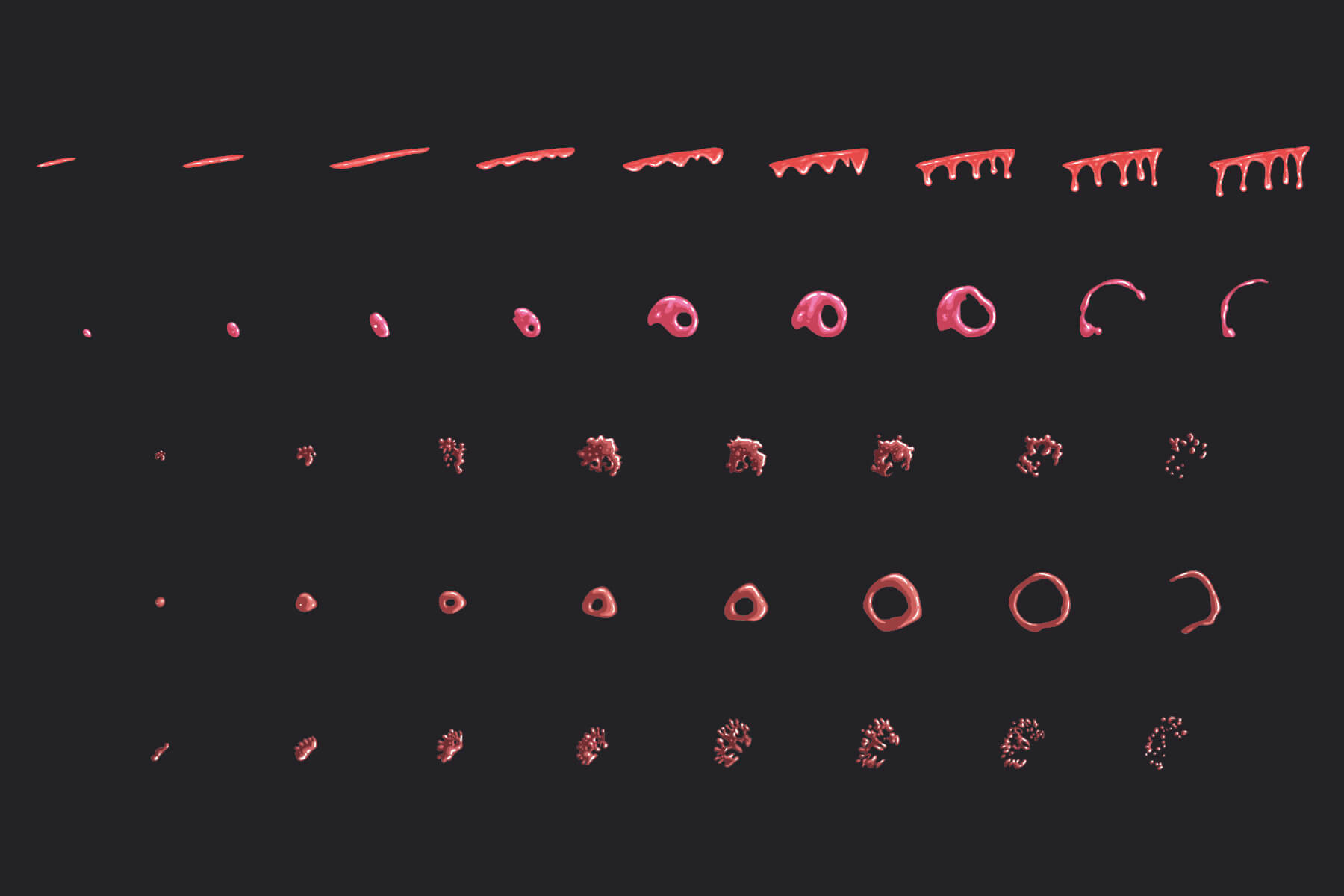 Blood Splash Sprite Effects Asset Pack by 2D Game Assets on Dribbble