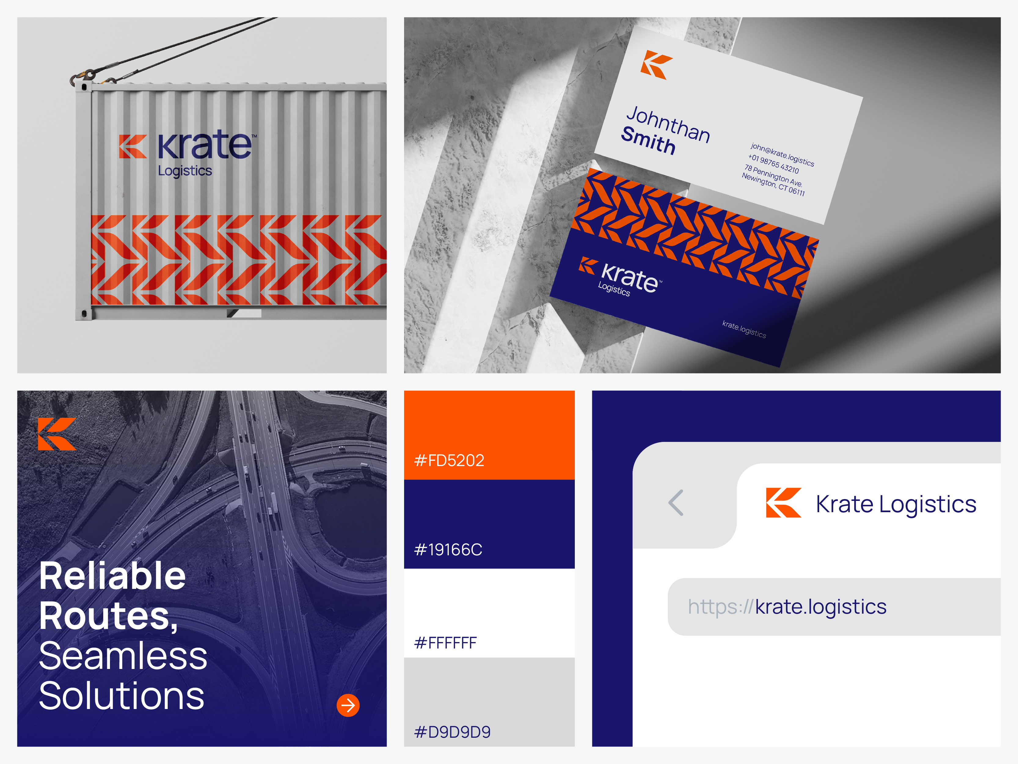 Krate Logistics Logo Design by Mihir Bhavsar on Dribbble