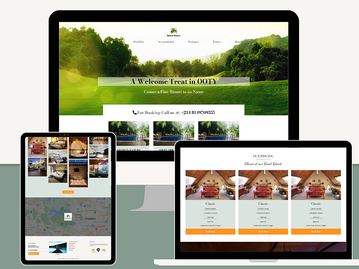 Resort Website designs, themes, templates and downloadable graphic ...