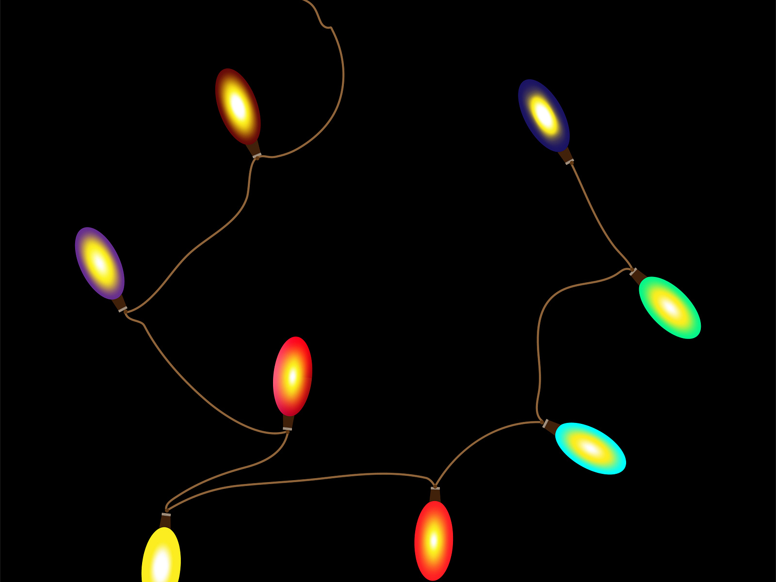 multi-colored glowing light bulbs by Тетяна Остапюк on Dribbble