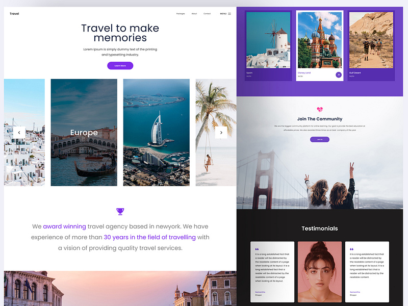 Travel Website designs, themes, templates and downloadable graphic ...