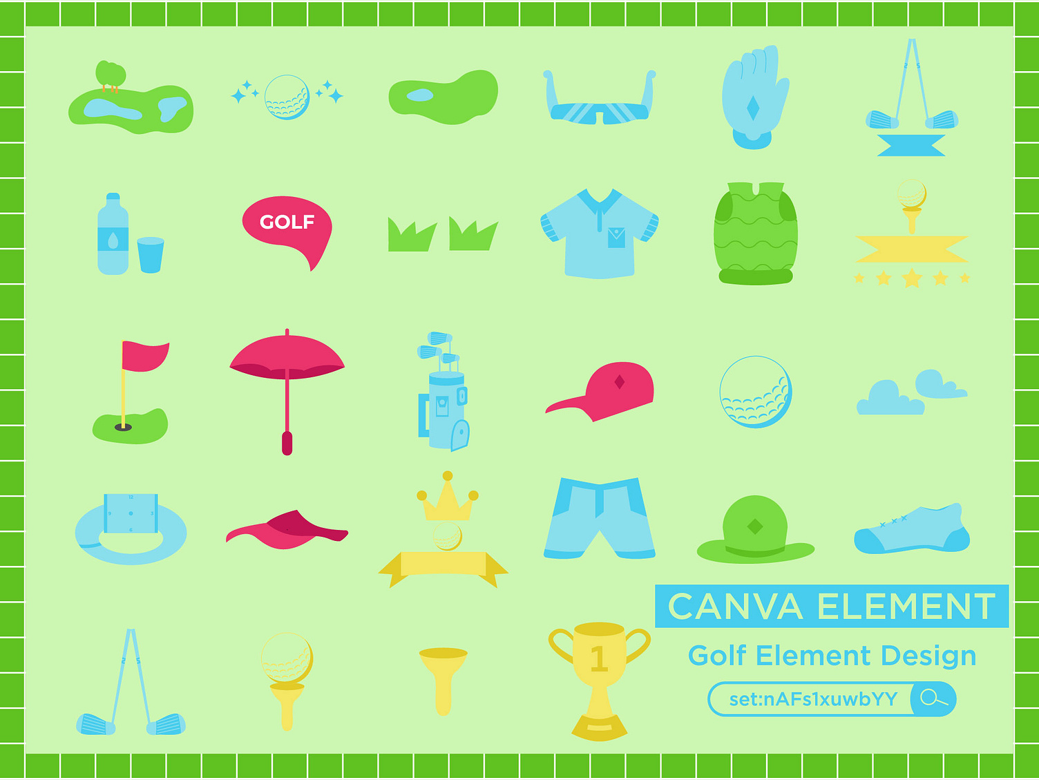 Golf Element Design by Akbar Fikri Faza on Dribbble