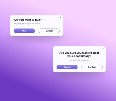 Popup Window Design by Helena Sternicka on Dribbble