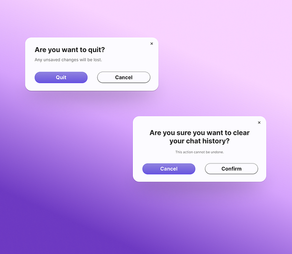 Popup Window Design by Helena Sternicka on Dribbble