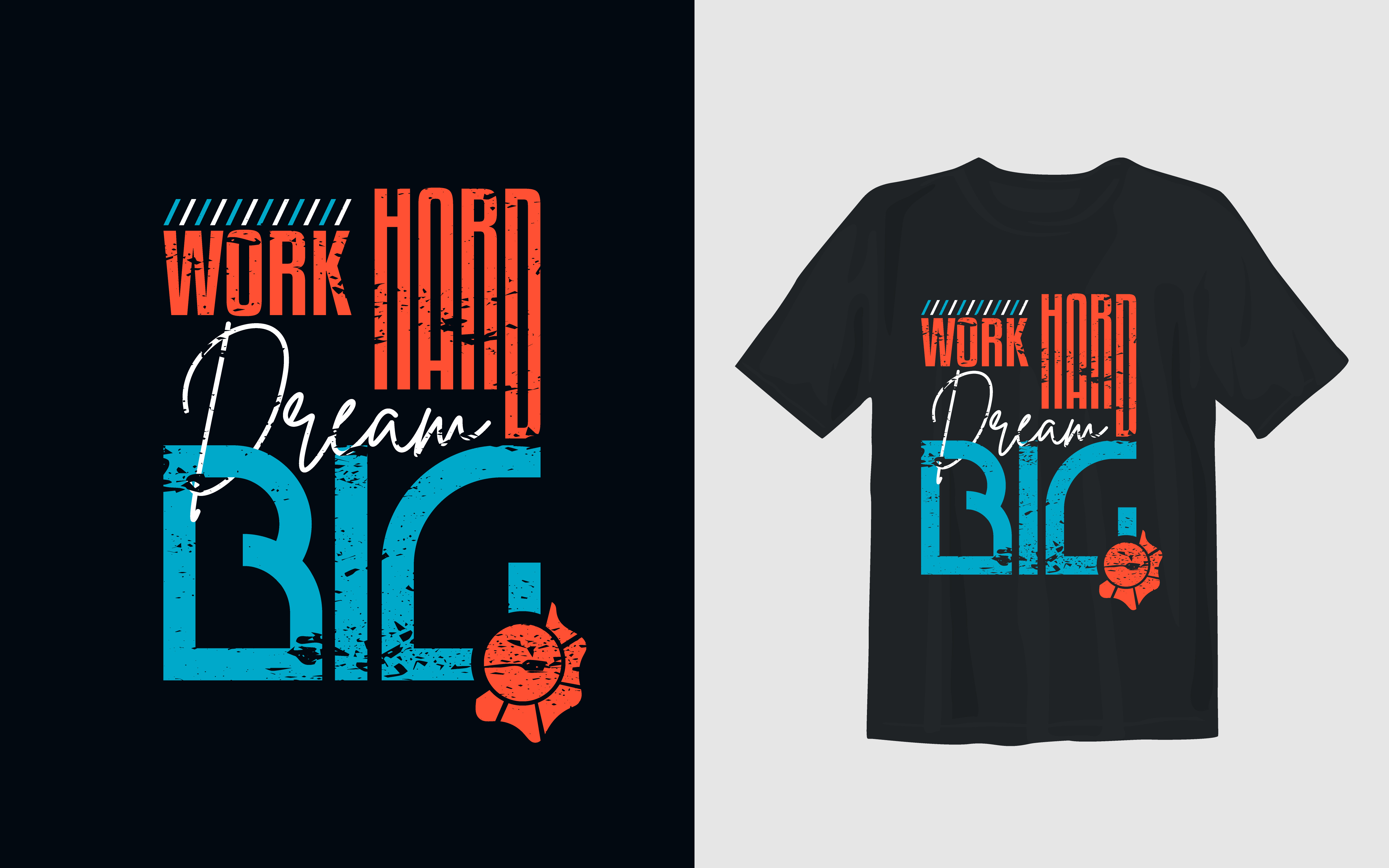 Focus on the goal slogan design vector typography graphics print by ...