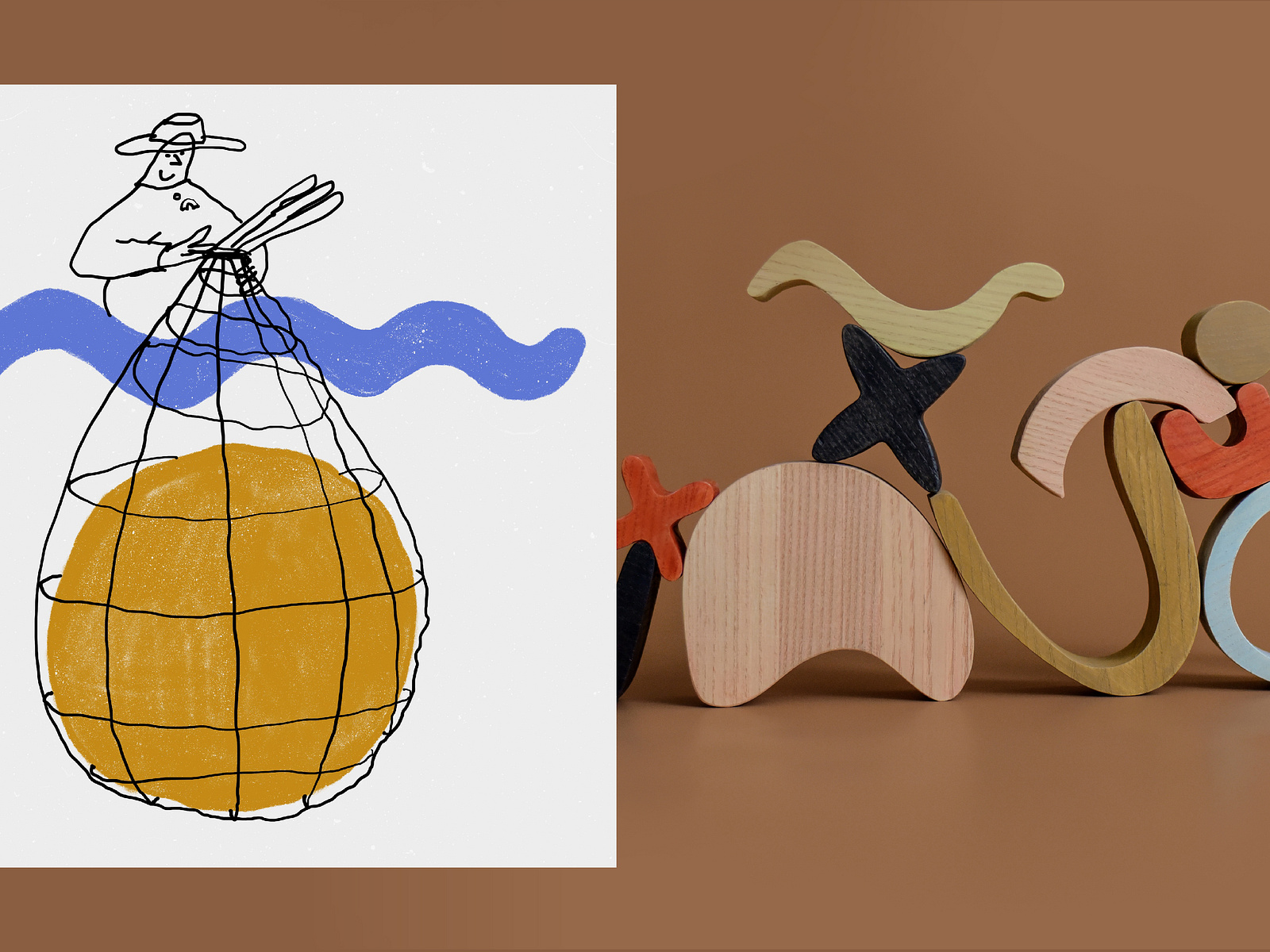 Fishing | visual for toys brand by Dovile | Peledado on Dribbble