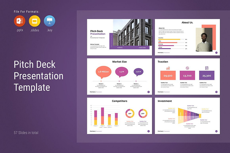 Pitch Deck Presentation Template by Creative Slides on Dribbble