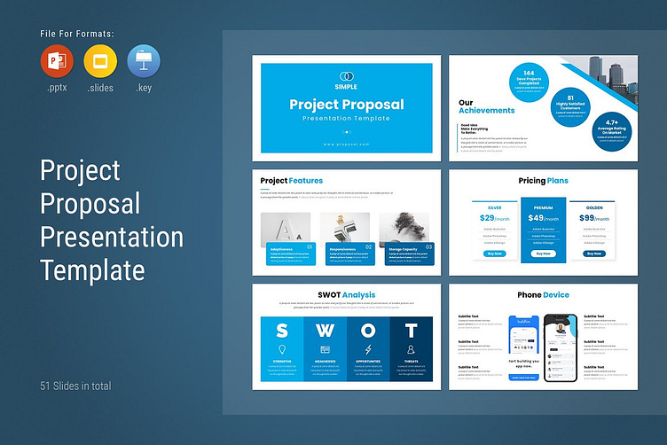 Project Proposal PowerPoint Template by Creative Slides on Dribbble