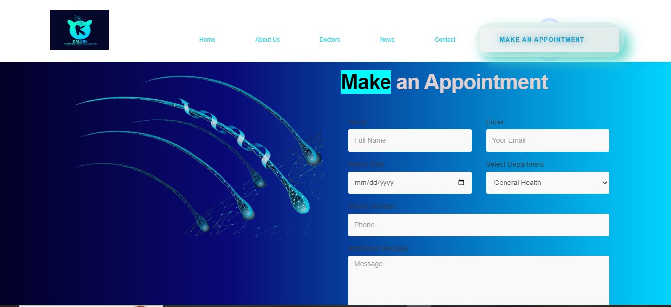 Hair Tranplant Clnic Website by Gaurav Tripathi on Dribbble