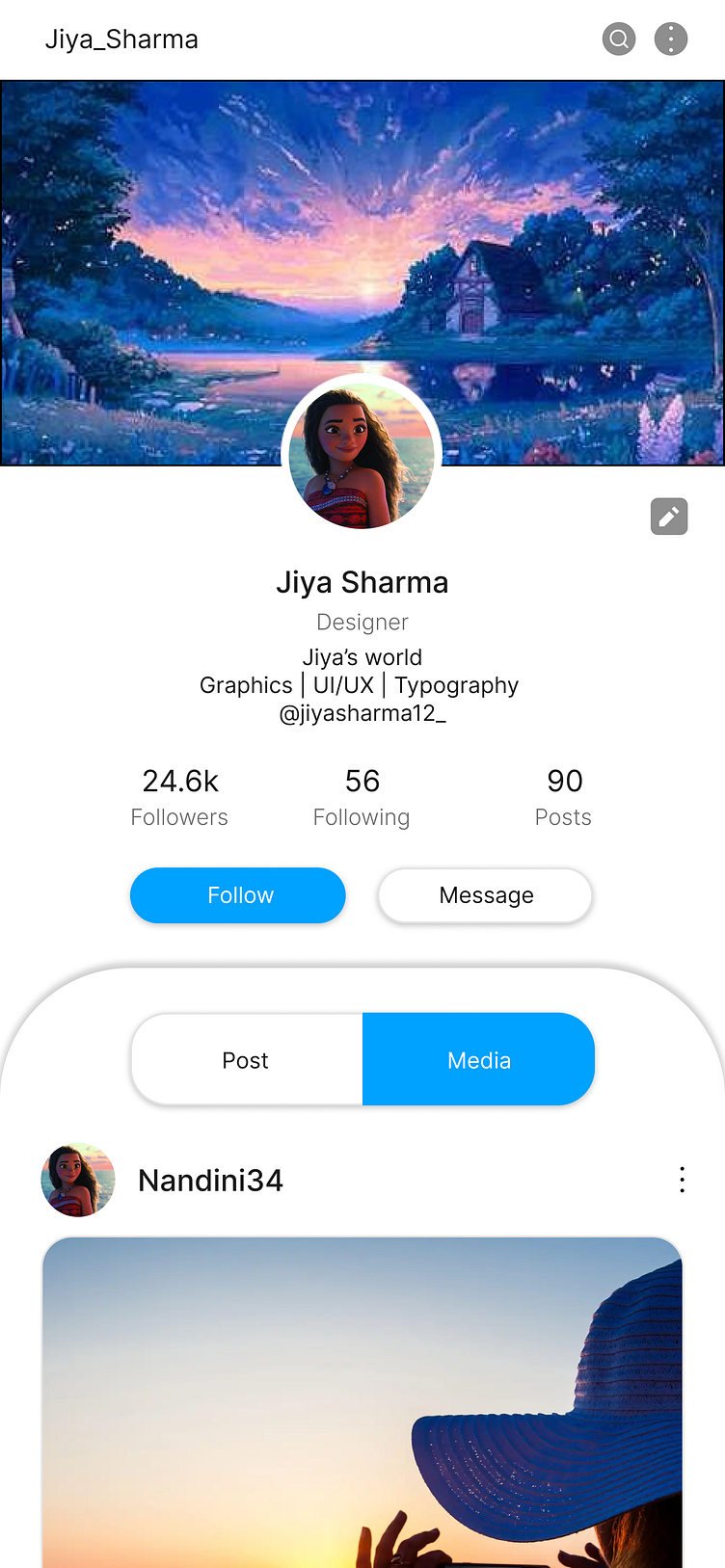 User Profile by Priyal Shrivastava on Dribbble