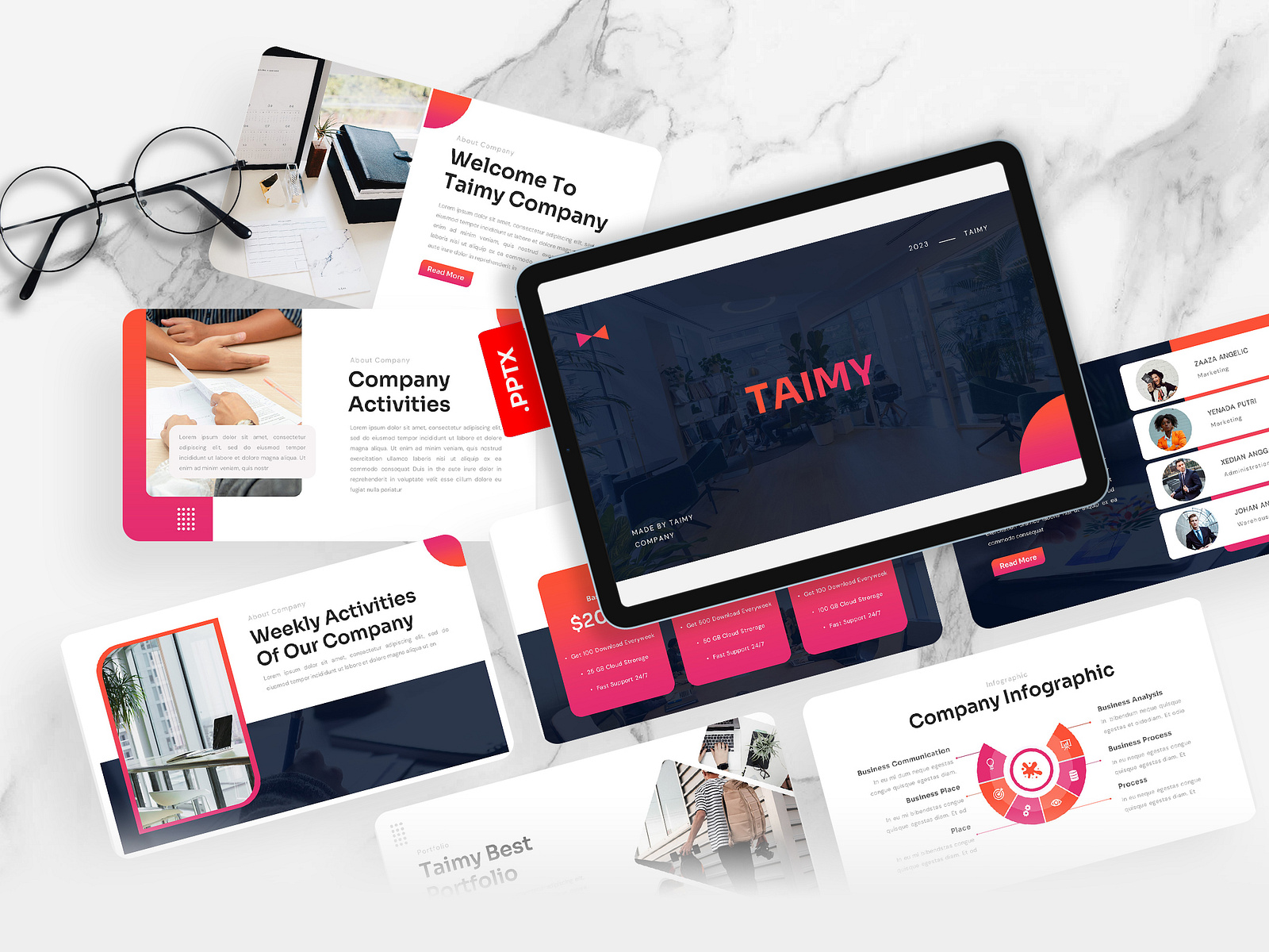 Taimy PowerPoint Template by Ermedia Studio on Dribbble
