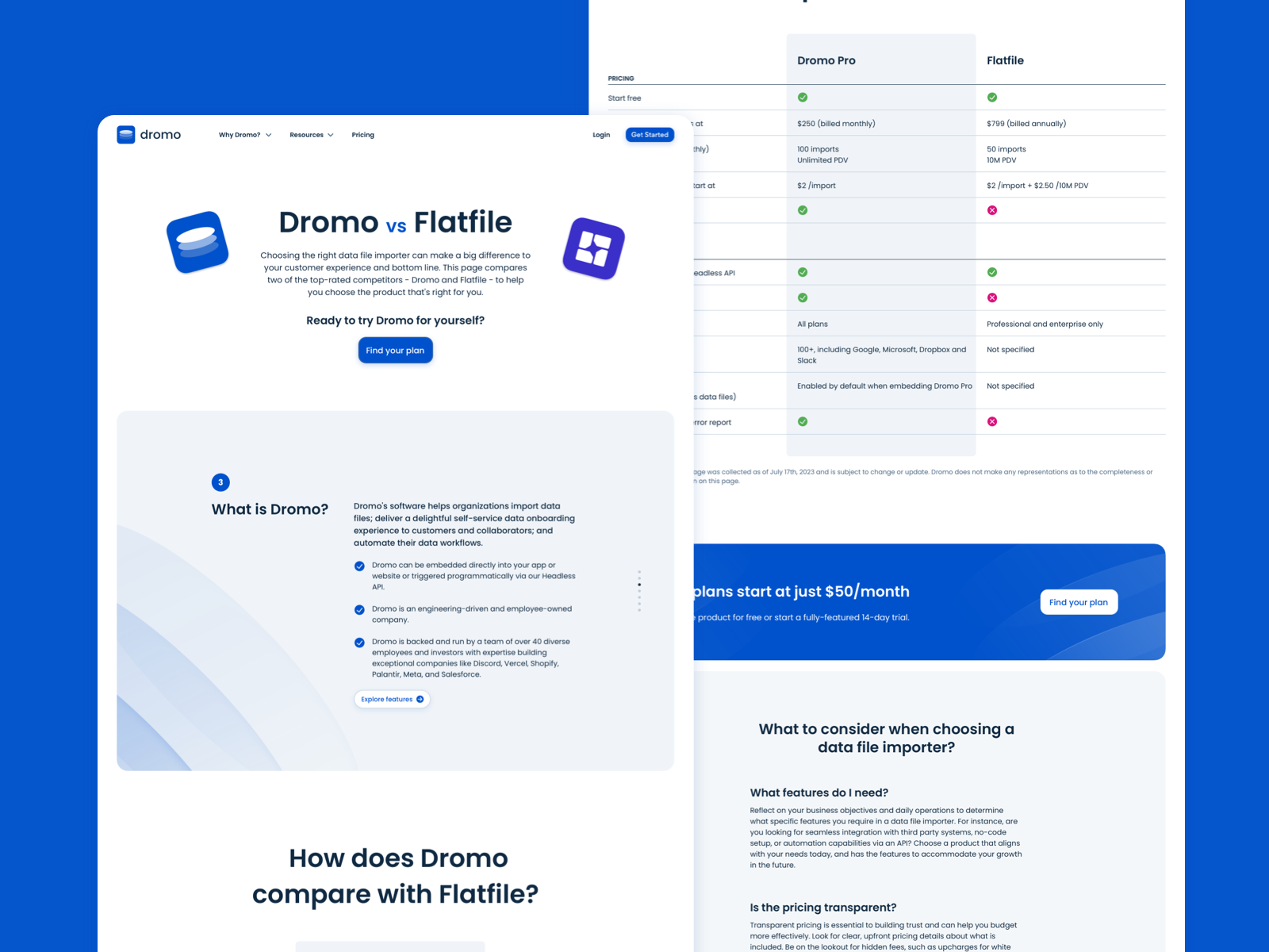 Comparative Page 🆚 by Josep Jane & Rosello for Jane & Rosello on Dribbble