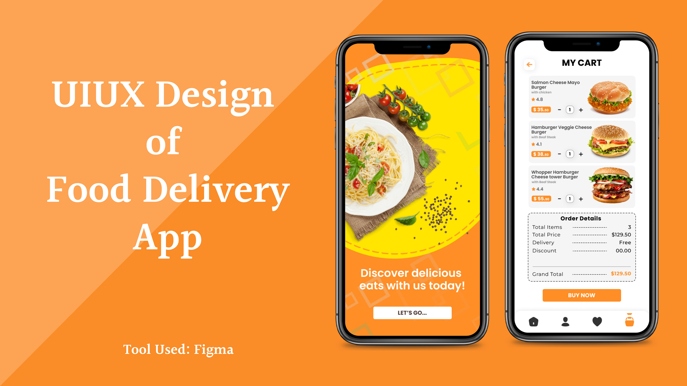 Food Delivery App UIUX Design by Muhammad Umer on Dribbble