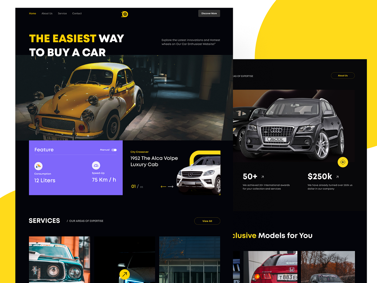 Car Landing Page designs, themes, templates and downloadable graphic ...