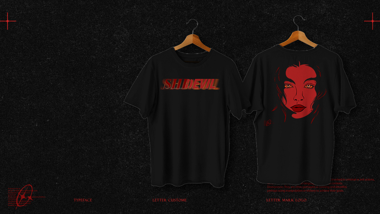 SHE DEVIL WITH LETTERING EFFECT GRADIENT BLUR by Andri Dwiyono on Dribbble
