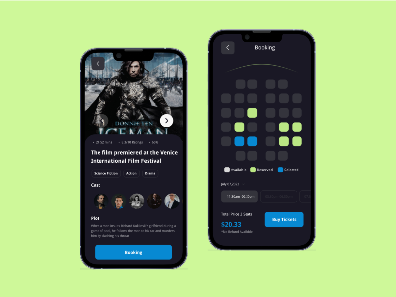 Day 16- Movie Ticket Booking Screen UI Design by kaveepriyaa on Dribbble