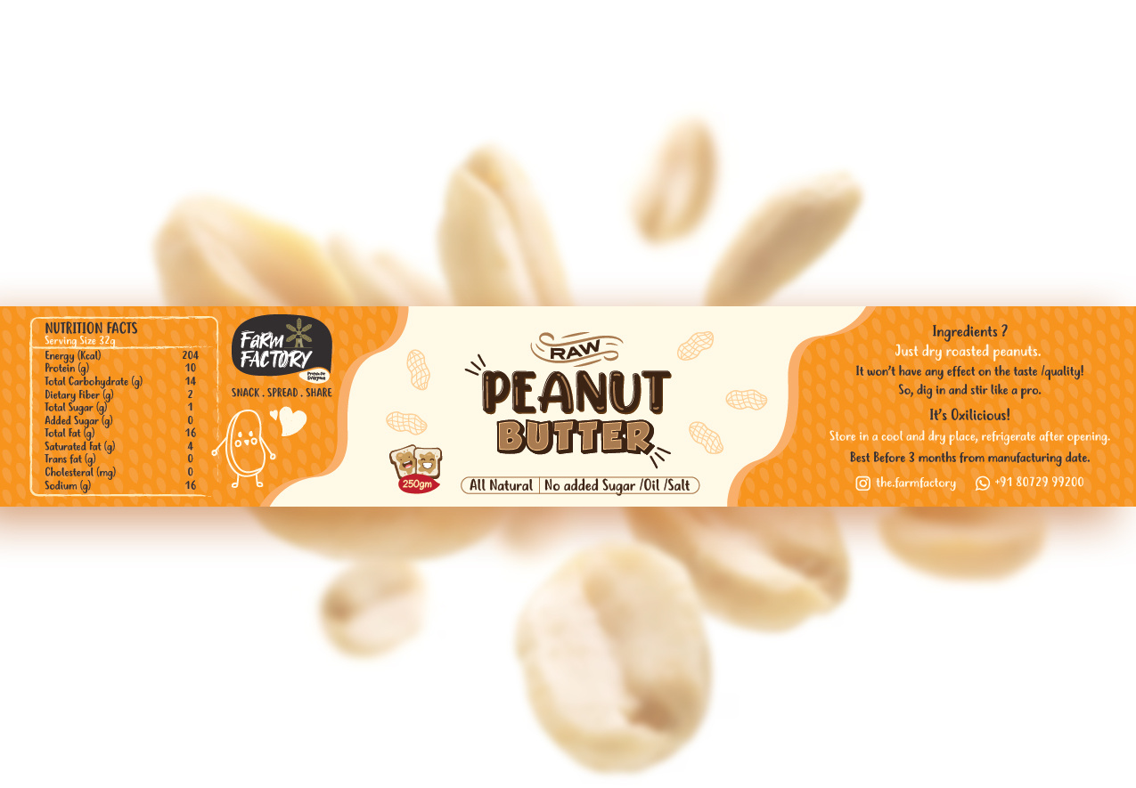 Peanut butter Label design by Spark Studios on Dribbble