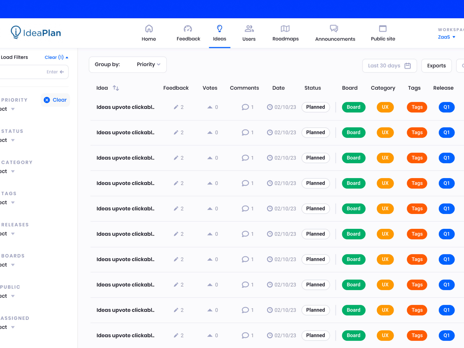 Table List with UI tags by Pierluigi Giglio on Dribbble