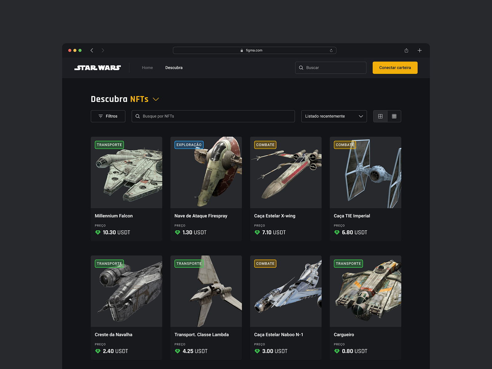 Star Wars NFT - Design Concept by João Lima on Dribbble