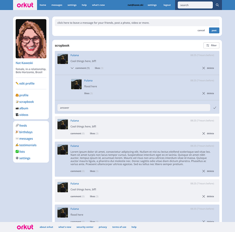 Orkut - Design System by Nat Kaweski on Dribbble
